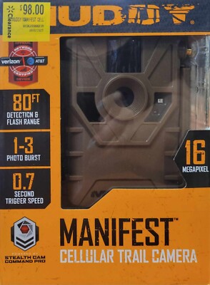 NEW! Muddy Manifest 16mp Cellular Trail Camera MUD-MANW NEW 80ft 1-3 ...