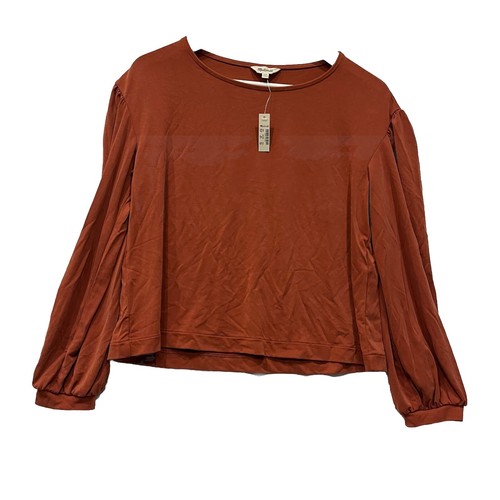 Madewell Women's Long Sleeve Ruffle Sleeve Hem Elastic Blouse Top Size XXS Boho | eBay