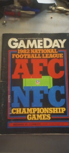 1982 NFC Championship Game program Redskins Cowboys NFL publication ...