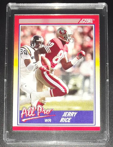 1990 JERRY RICE San Francisco 49ers Score ALL PRO NFL Football Card ...