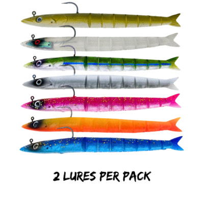 Lazy Lures | Renaissance Eels 18g/14cm | 2 Lures Per Pack For Bass ...