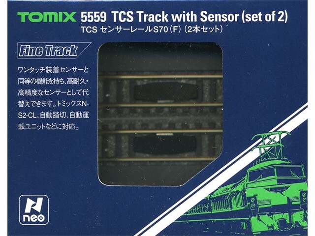 TOMIX N Gauge TCS Sensor Rail S70 F 2 Pieces Set 5559 Model Railroad ...