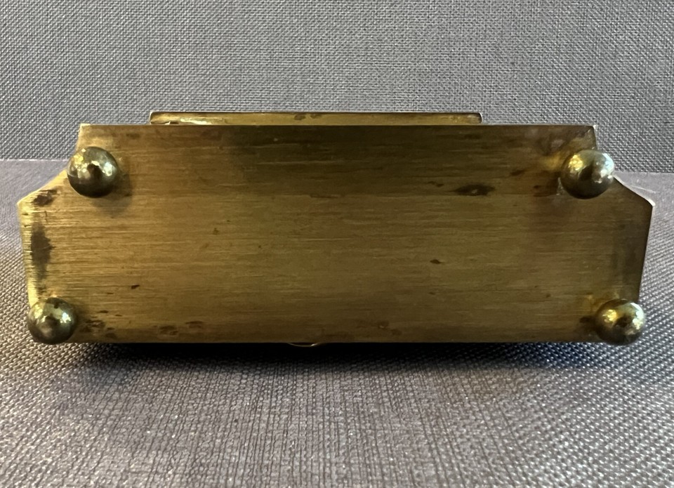 Vintage Rare German EMES Wind Up Brass Alarm Clock 2-3/8" Diameter Face ...