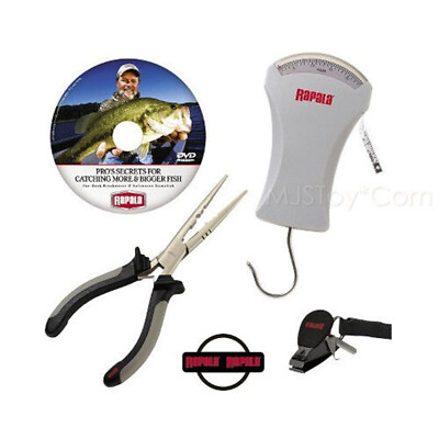 NEW Rapala Fishing Tool Combo Pro Catch Bigger Fish DVD Fisherman Plier Scale | eBay