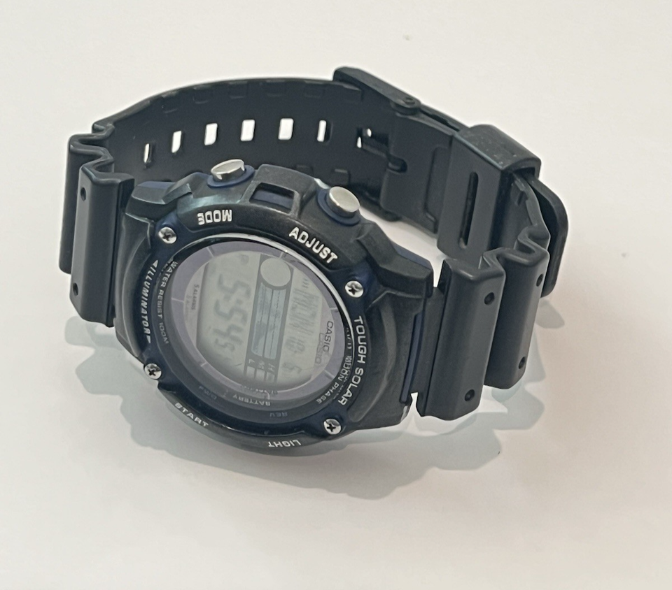 Casio W-S210H Tough Solar Tide Graph Moon Phase Digital Watch Module ...