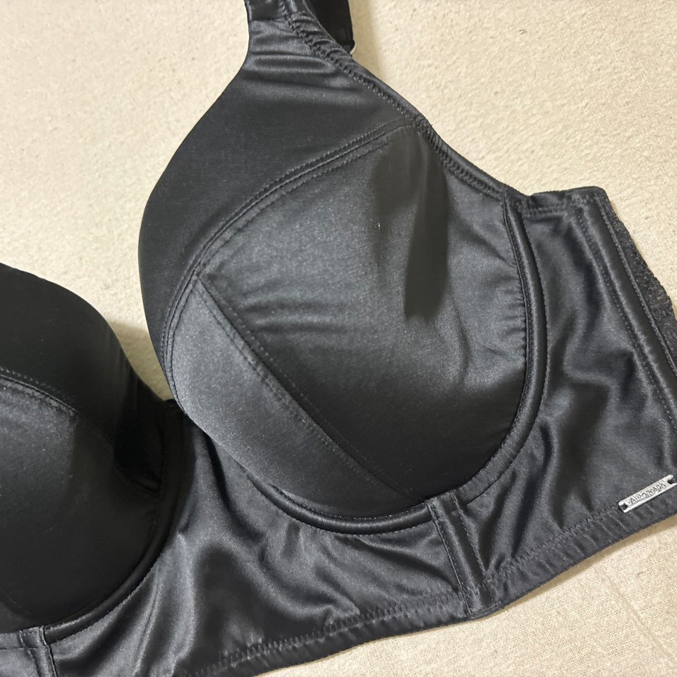 M&S AUTOGRAPH SATIN & LACE BUSTIER FULL CUP BRA In BLACK size 36C | eBay UK
