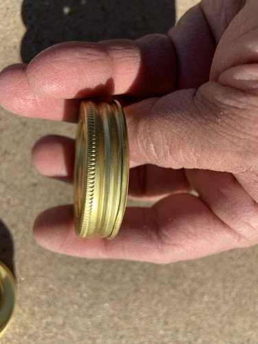 Solid Brass Double Threaded # 2 Oil Lamp Collars For Glass Kerosene ...