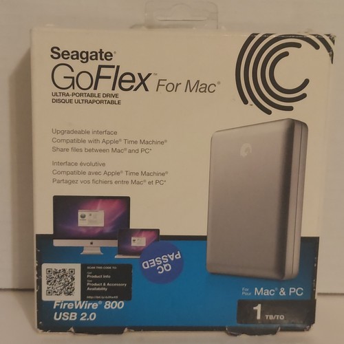 Seagate GoFlex Mac Portable 1TB External Hard Drive - STBA 1000100 ...