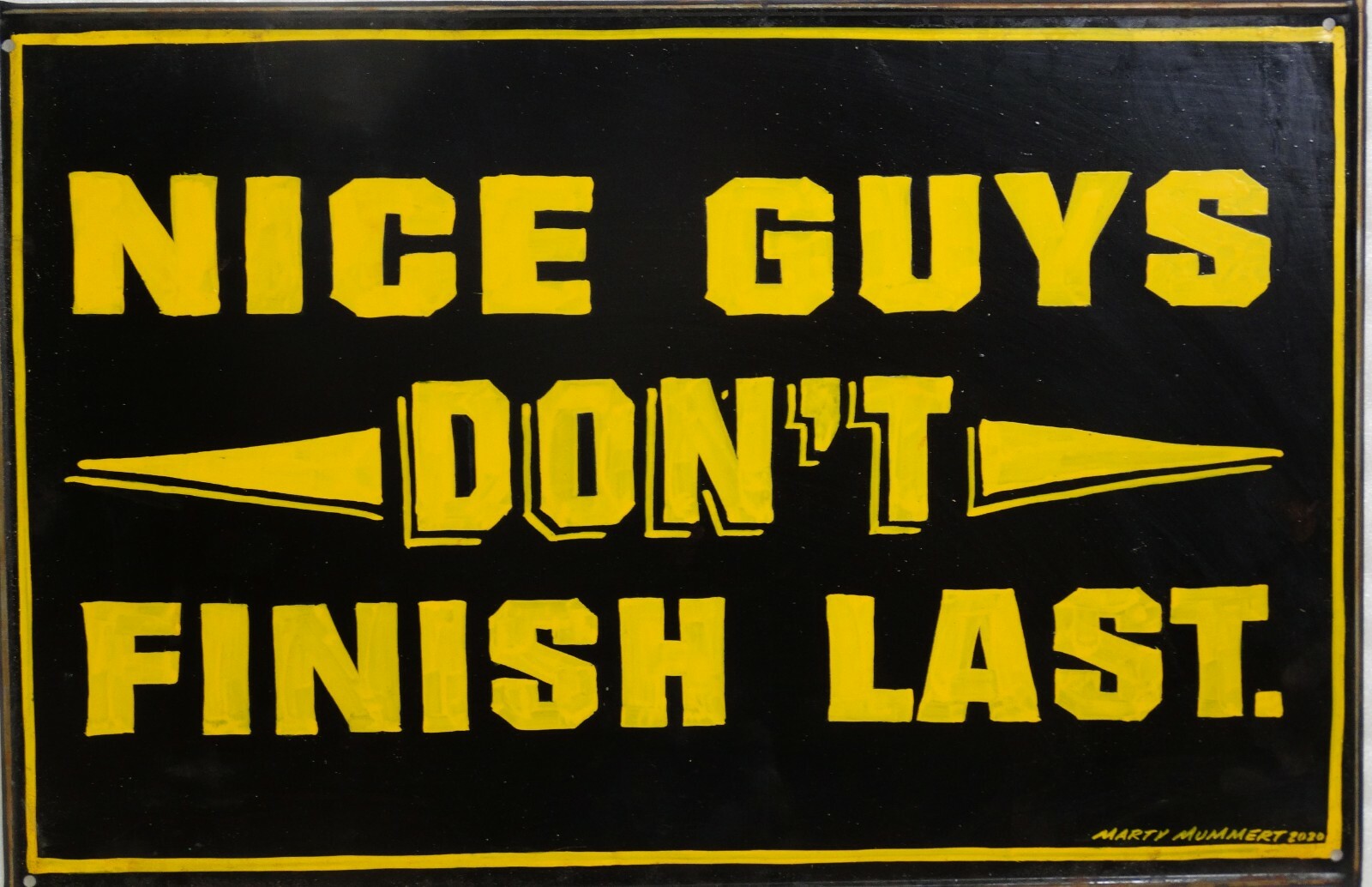 Nice Guys Original Metal Sign by Marty Mummert "Friends" | eBay