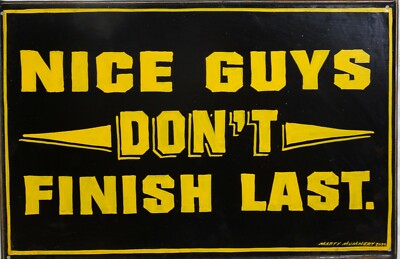 Nice Guys Original Metal Sign by Marty Mummert "Friends" | eBay