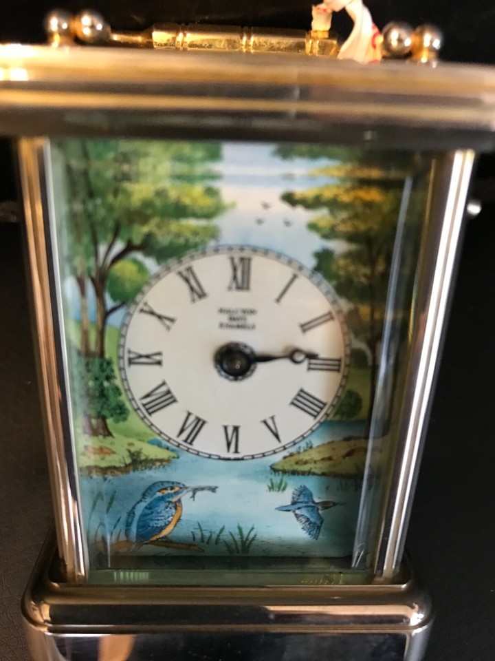 Halcyon Days Enamels Small Windup Carriage Clock - AOx | eBay