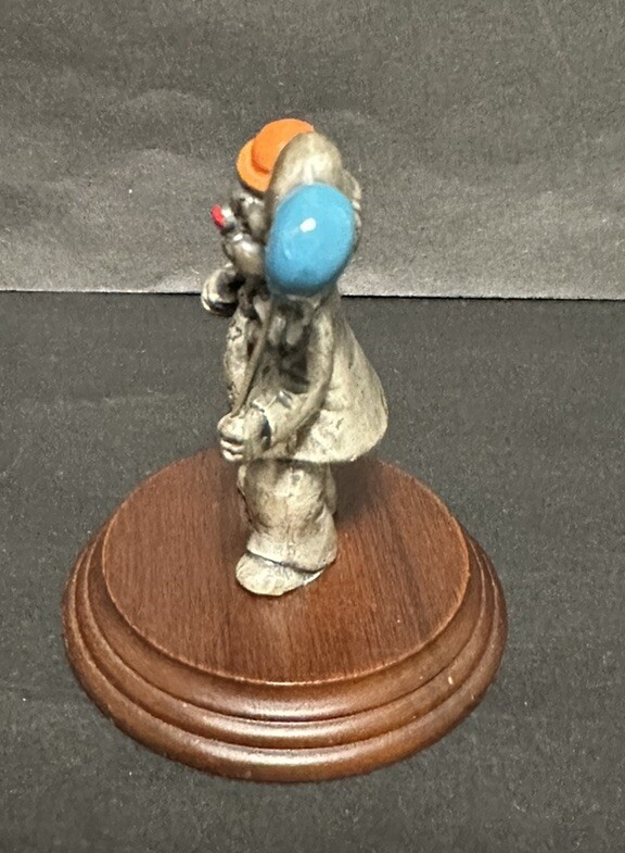 George Good Judy Talbo Cast Pewter Circus Clown With Balloons 3” Tall ...