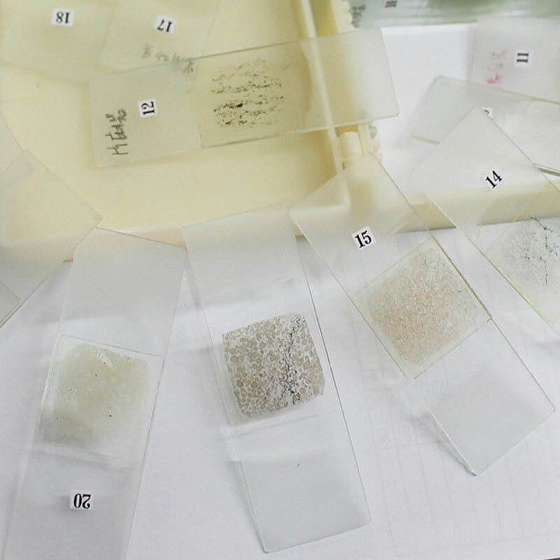 20pcs Geology Study Mineral Thin Section Prepared Microscope Rock ...