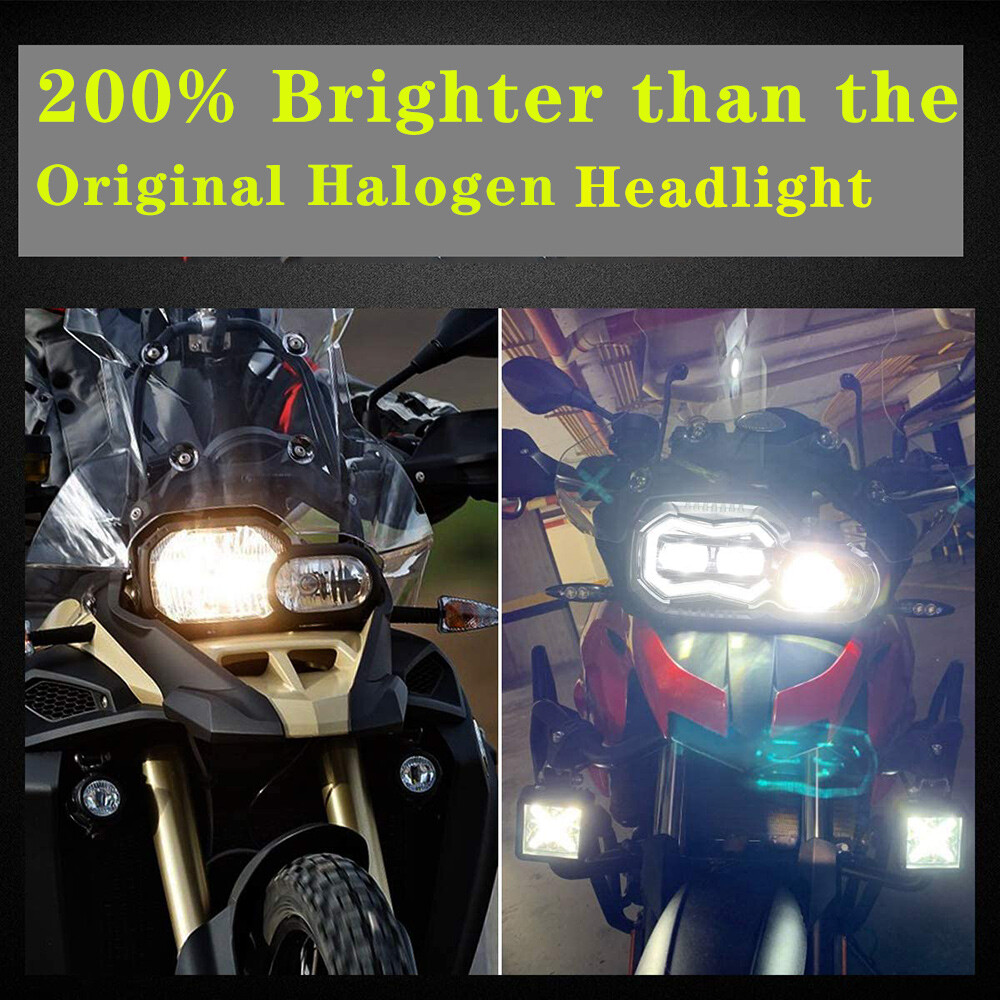 For F800GS F800R F650 700 800 GS F800GS ADV DOT E24-mark LED Headlights ...