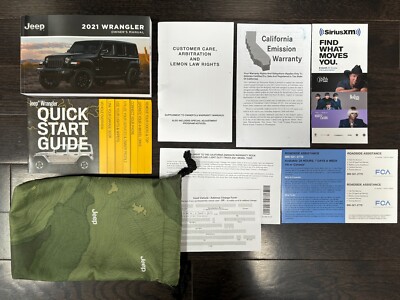 2021 Jeep Wrangler Owners Manual | eBay