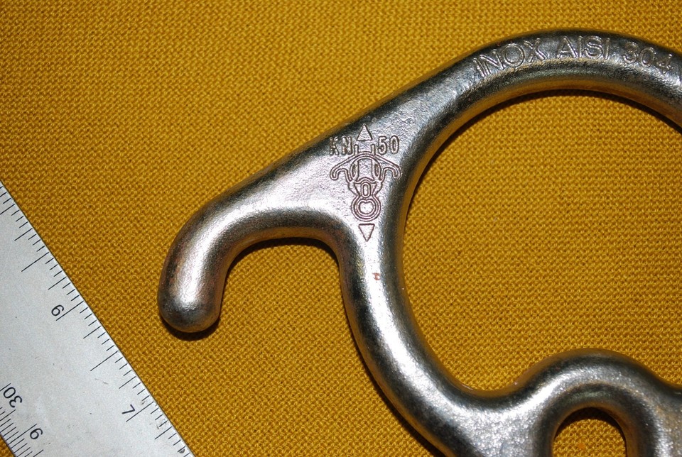 KONG STAINLESS STEEL BIG INOX RESCUE FIGURE 8 50KN DESCENDER BELAY ...
