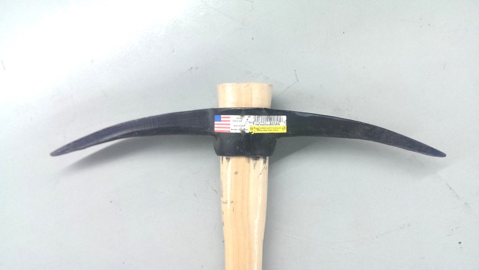 US MINING MINERS GOLD SILVER GEM FOSSIL ORE ROCK COAL OLD PICK AXE HAND ...