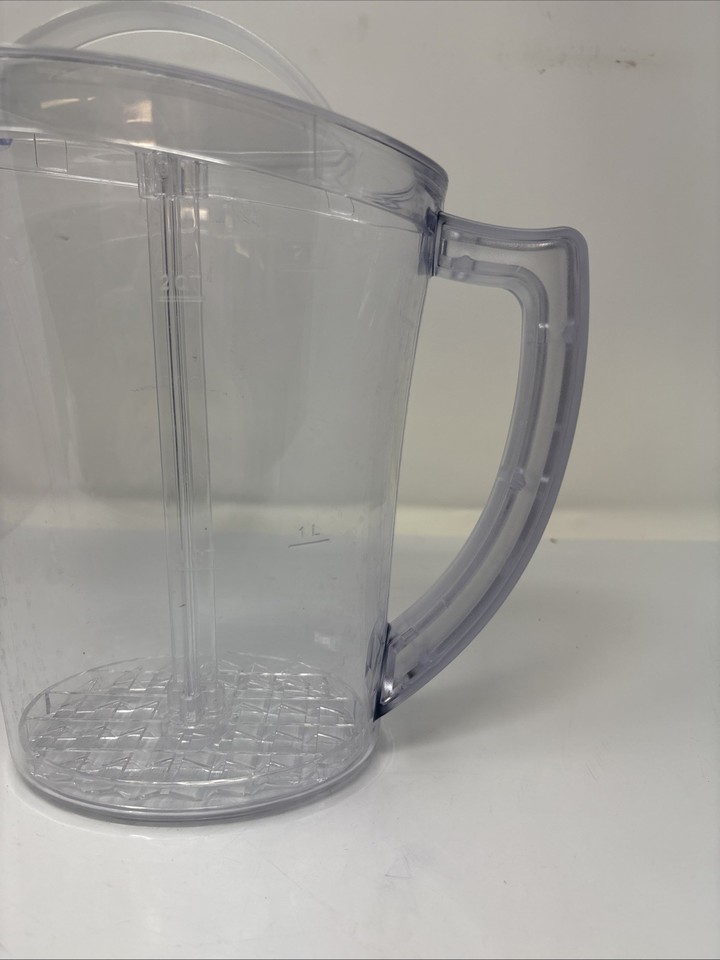Pampered Chef Clear 4 Quart / 1 Gallon Quick Stir Pitcher With Plunger ...
