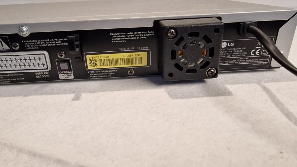 12 LG RH7500 Multi Format DVD Recorder With Built In 80GB HDD Hard ...