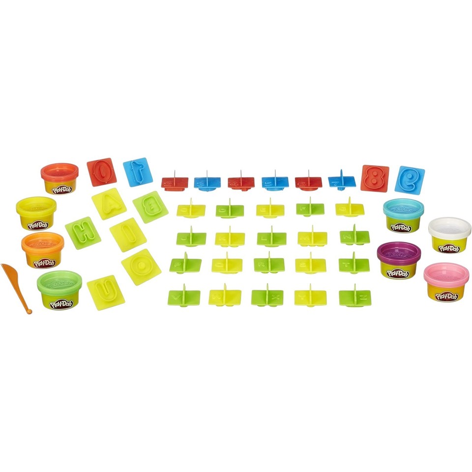Play-Doh Numbers & Letters N Fun Set Over 35 Pieces Educational Kids ...