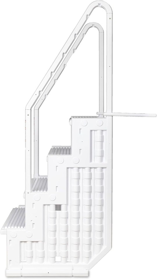 Blue Wave Easy Pool Step Above Ground Swimming to Deck White | eBay