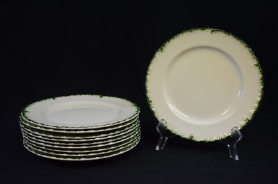 Vintage Wedgwood China WILLIAMSBURG Green Shell Edge SALAD PLATE Mint ...