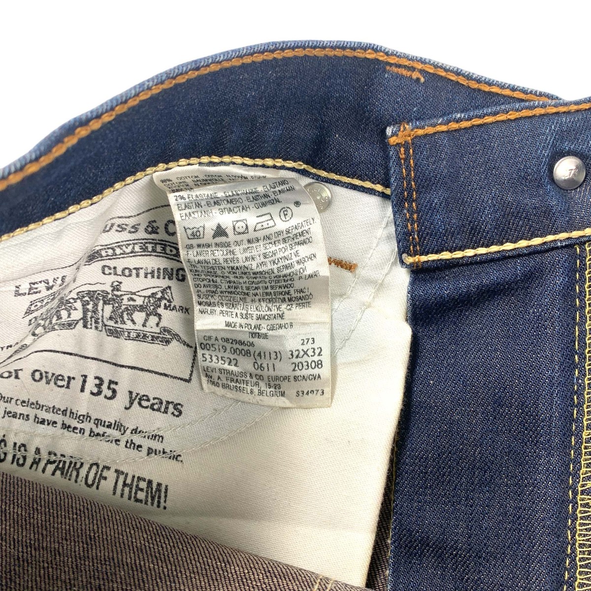 Vintage Levi's 519 Slim Fit Jeans Dark Blue W32 L32 | eBay Vintage Levi's 519 Slim Fit Jeans Dark Blue W32 L32 | eBay