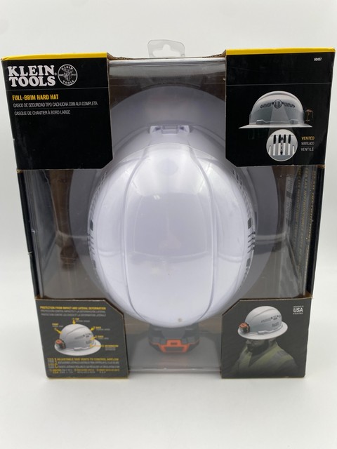Klein Tools 60407 Full Brim Headlamp Vented Hard Hat for sale online | eBay