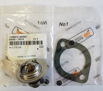 New OEM Kioti Thermostat Assembly E5500-73013 w/ Gasket E5500-73272 ...