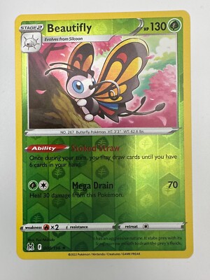 Pokemon TCG Card Lost Origin Beautifly 008/196 Reverse Holo | eBay