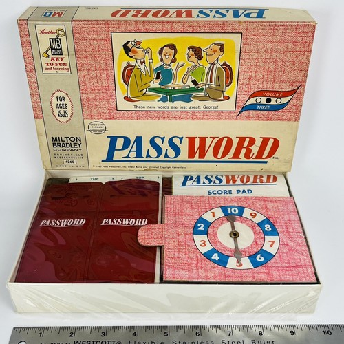 Vintage Milton Bradley Password 14th Edition Board Game C1973 for sale ...