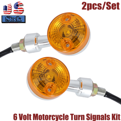 Complete Motorcycle Turn Signal Kit Bullet LED Turn Signal Light Fit