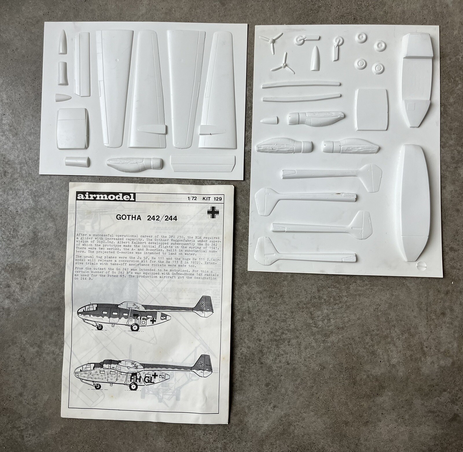 LOT Airmodel Vacuform German WWII Aircraft Airplane Model Kit ...
