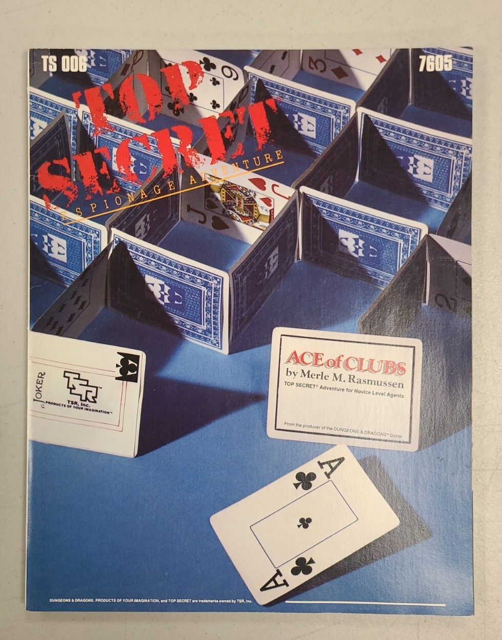 Vintage TSR Top Secret Module TS006 Ace of Clubs 1984 #7605 | eBay