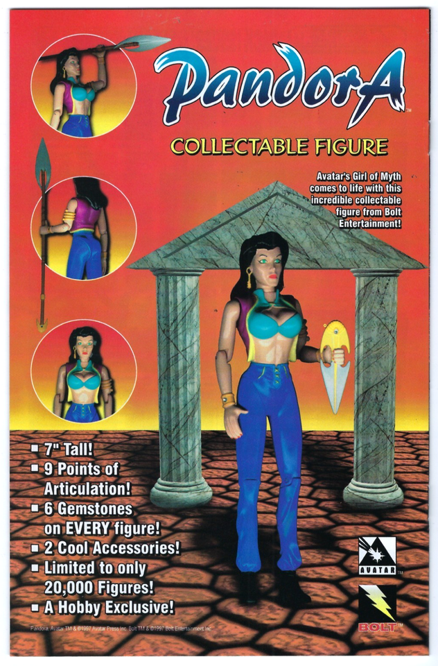 Pandora #0, 1, Demonography 1, 2, 3, More! (Avatar 1997) Nude Covers ...
