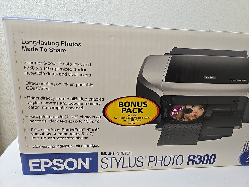 Epson Stylus Photo R300 Digital Photo Inkjet Printer !! 🖨 🔥 | eBay