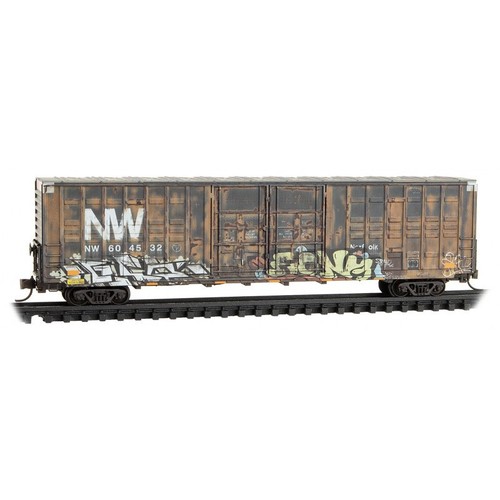 Norfolk Southern ex-N&W 60' Boxcar Weathered Graffiti MTL #10345070 N ...