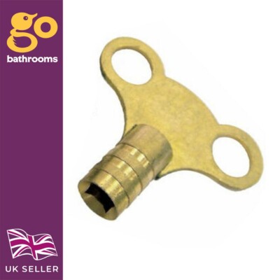 Radiator Plumbing Bleed Bleeding Key Keys Solid Brass for Venting Air ...