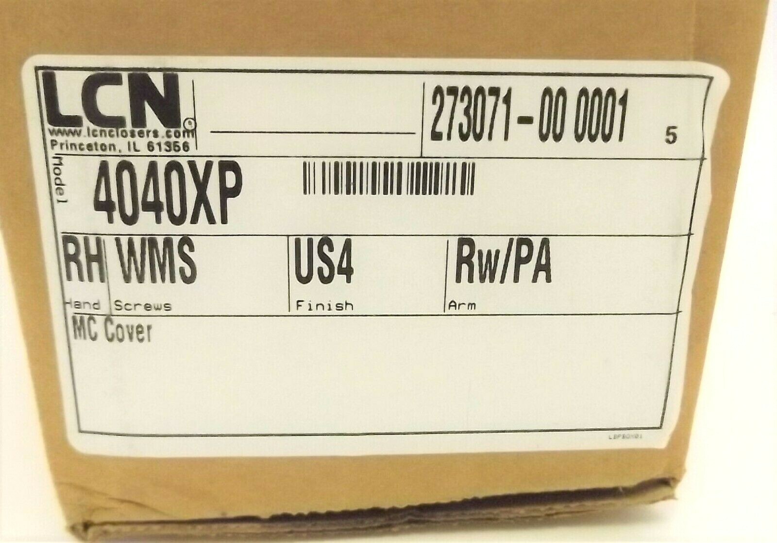 LCN 4040xp Rw/pa Super Smoothie Aluminum Finish Commercial Door Closer ...