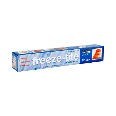 FREEZE TITE Premium Plastic Wrap for Freezer Long Big Pack ~ 315 square ...