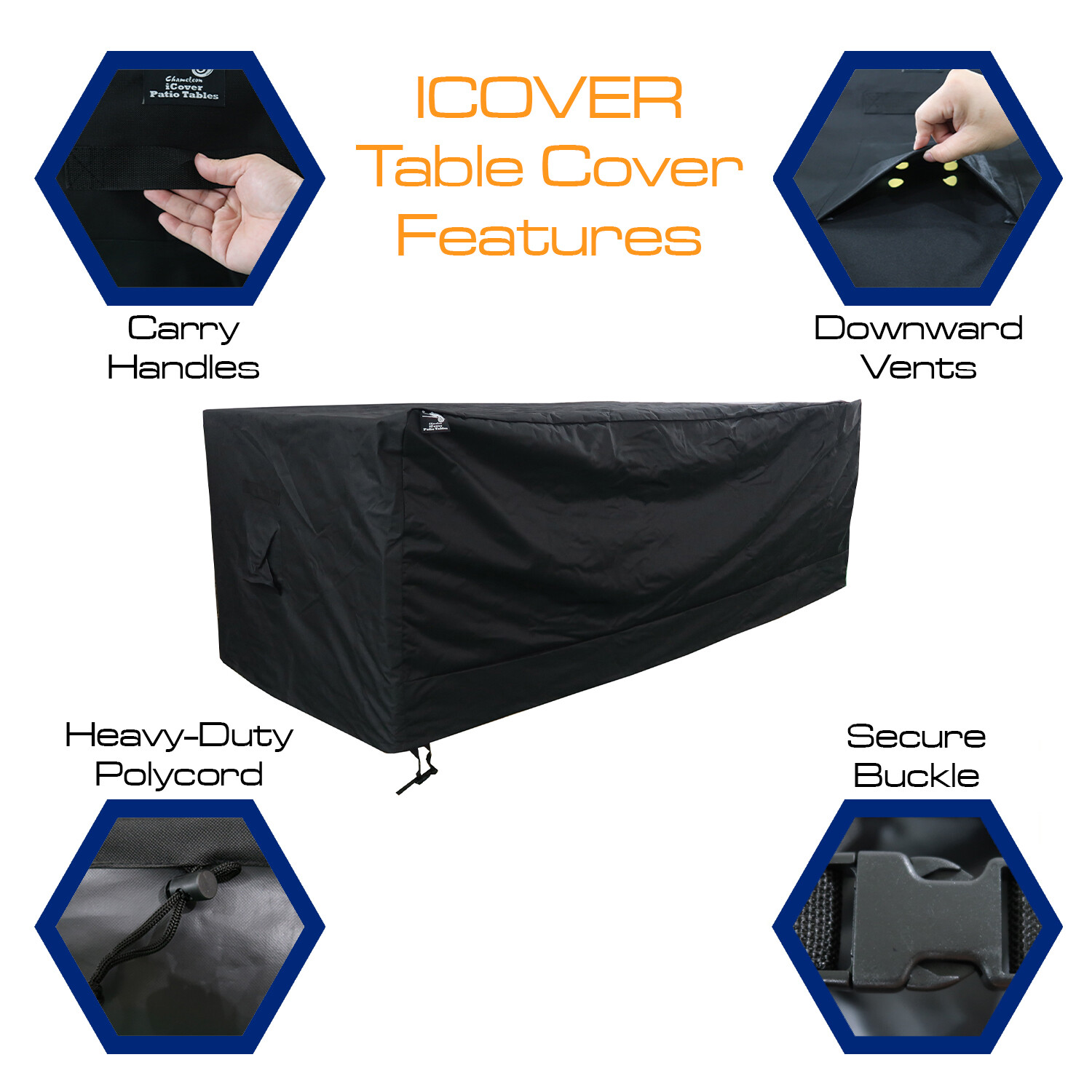 Rectangle Garden Outdoor Patio Furniture Table Cover Waterproof Heavy ...