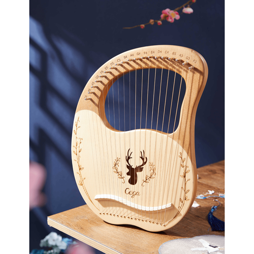 Lyre Harp 19 String CEGA Reindeer Mahogany w/Bag | eBay