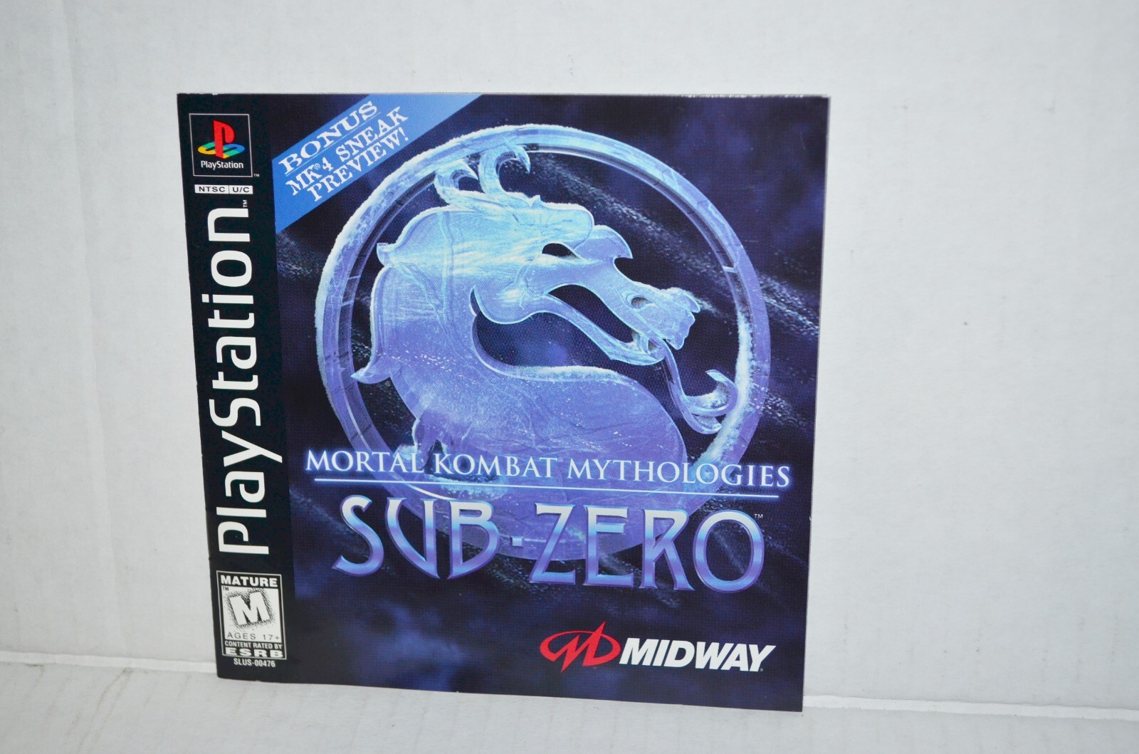 Mortal Kombat Mythologies Sub Zero (Sony PlayStation 1 1997) PS1 2 3 ...