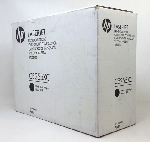 Genuine HP 55X CE255XC High Yield Black Toner Cartridge for LaserJet ...