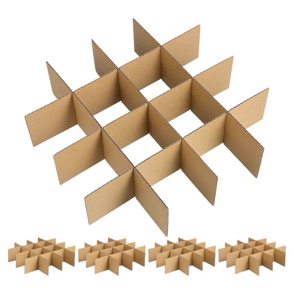 5 Pack Carton Partitions Cardboard Boxes for Moving Packaging Large | eBay