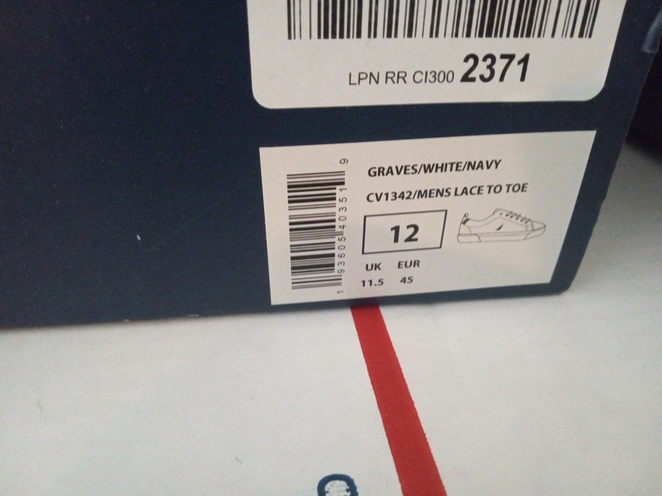 Nautica Graves Mens Size 12 White & Navy Casual Loafer Shoe Sneakers # ...