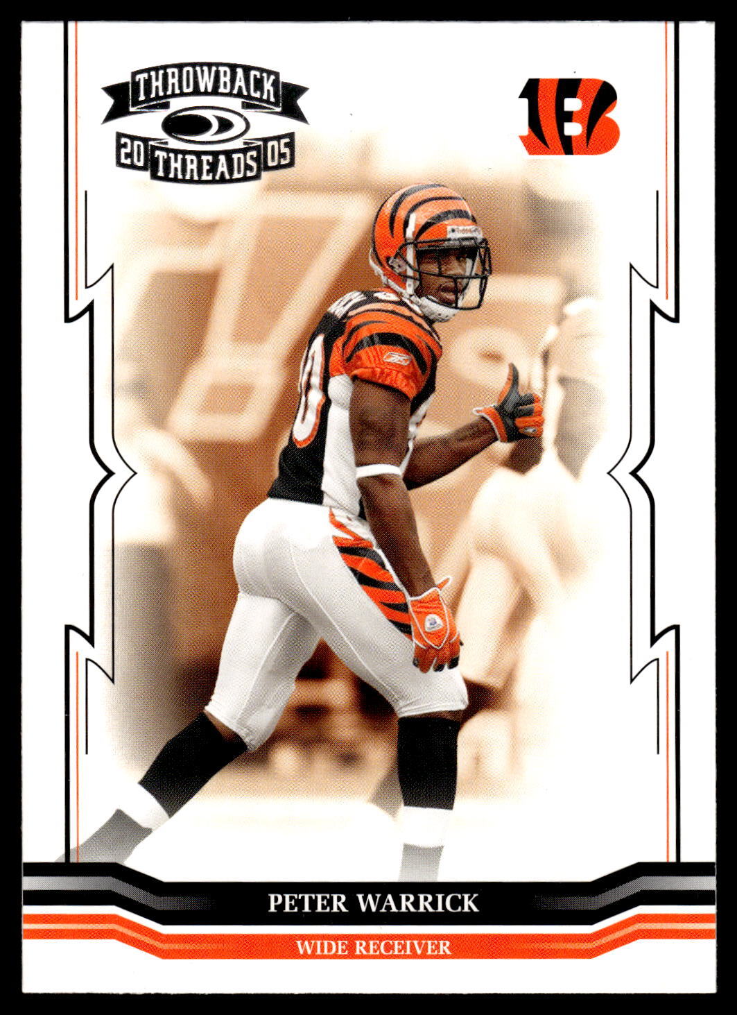 2005 Donruss Throwback Threads #31 Peter Warrick NRMT or Better | eBay