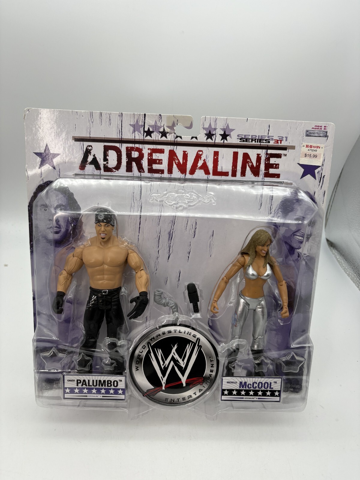 WWE Diva Michelle McCool & Chuck Palumbo Adrenaline Series 31 Wrestling ...