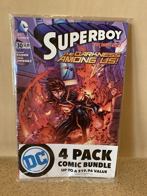 4 Pack Bundle Collectible Comic Bundle DC Comic SuperBoy/Front (Sealed ...