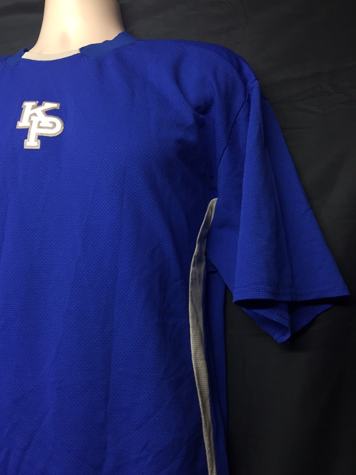 New Balance Men's Short Sleeve Crew Neck KP Blue Nylon Shirt Size XL ...